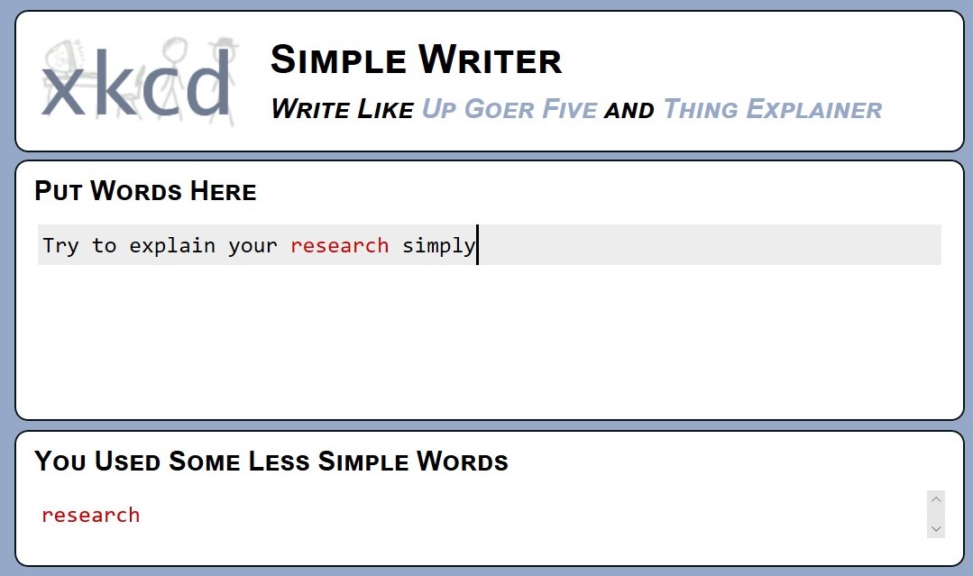 Explaining complicated things with simple words: Simple writer ...